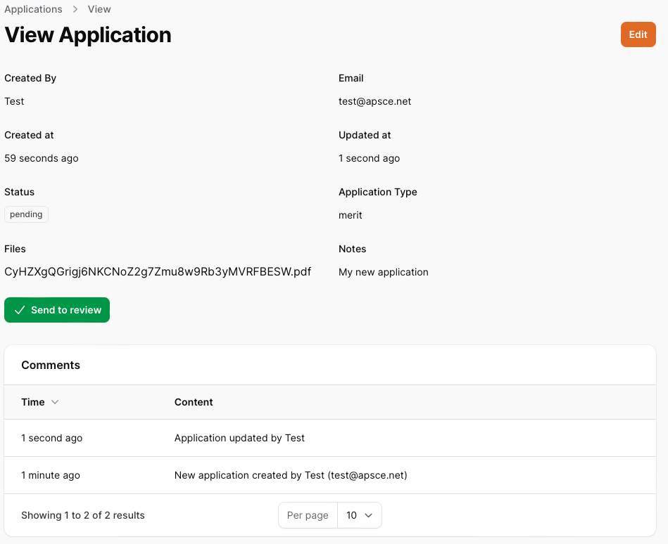 Submitting Application